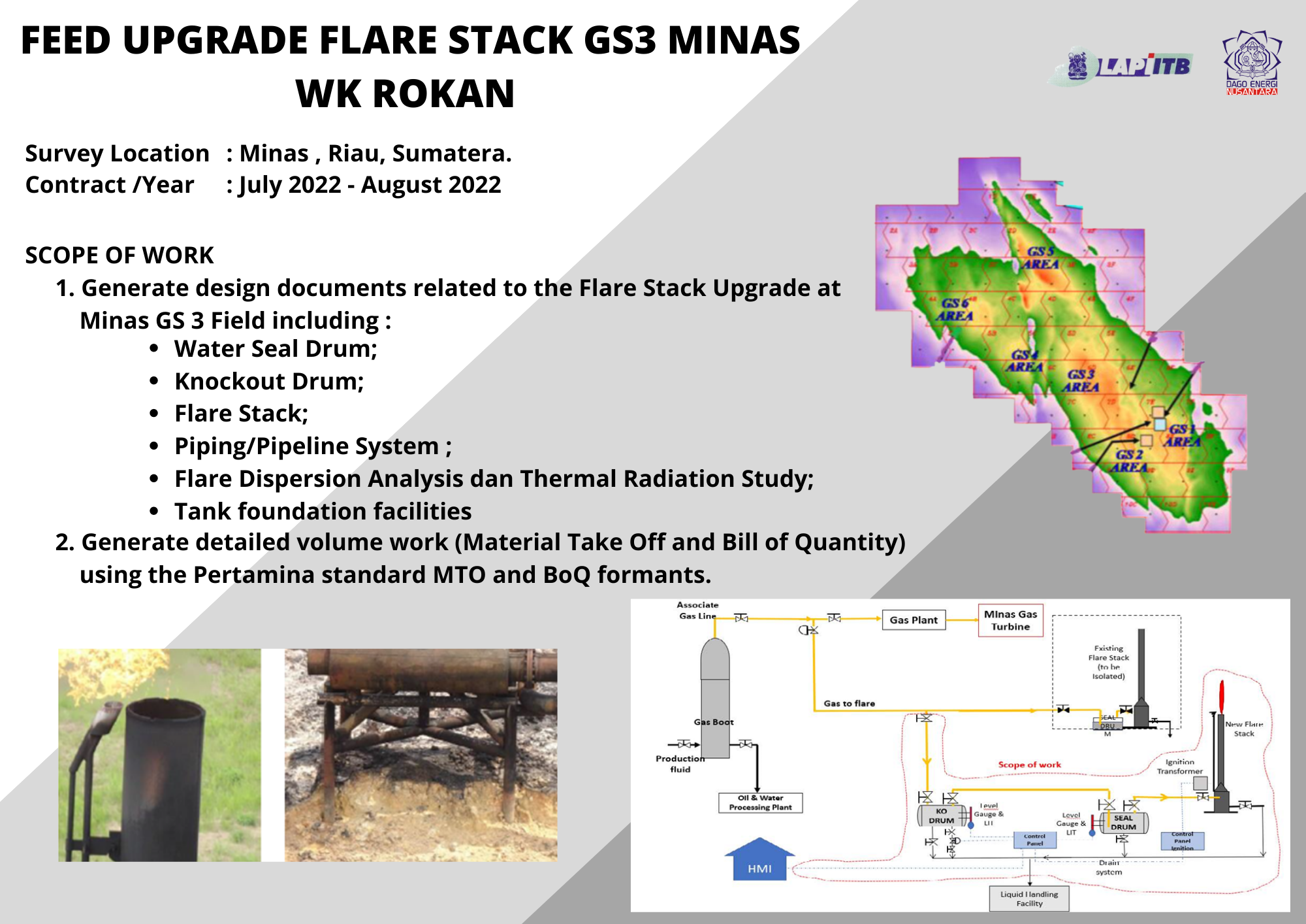 FEED Upgrade Flare Stack GS3 Minas WK Rokan – PT. Dago Energi Nusantara